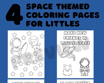 4 DDLG Themed Coloring Pages for Littles - Printable Digital Download ...