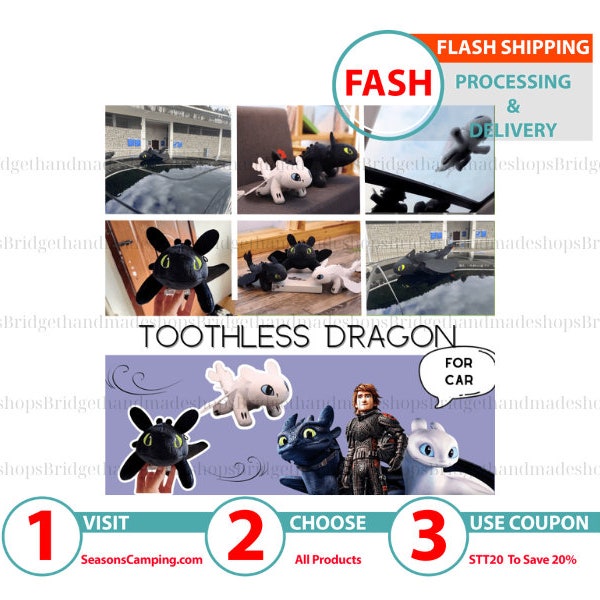 Toothless Plush Car - Etsy