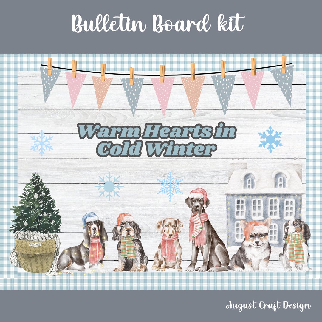 Winter Classroom Bulletin Board Kit/ Printable Snow Theme Decoration ...