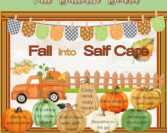 Fall Classroom Decor – Self-care Bulletin Board – Printable Positive ...