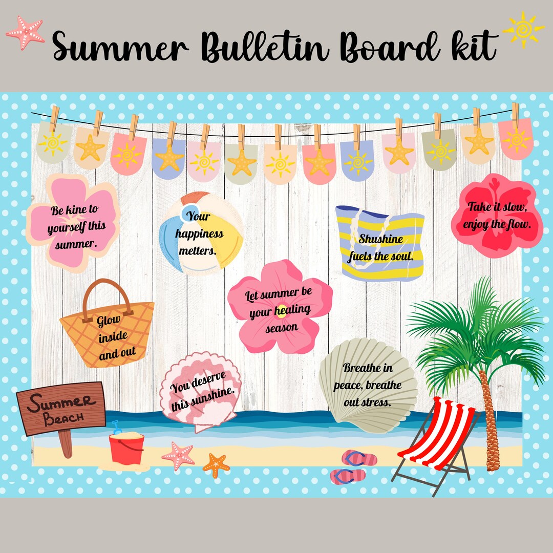 Summer Mental Health Bulletin Board/classroom Mental Health Decor ...
