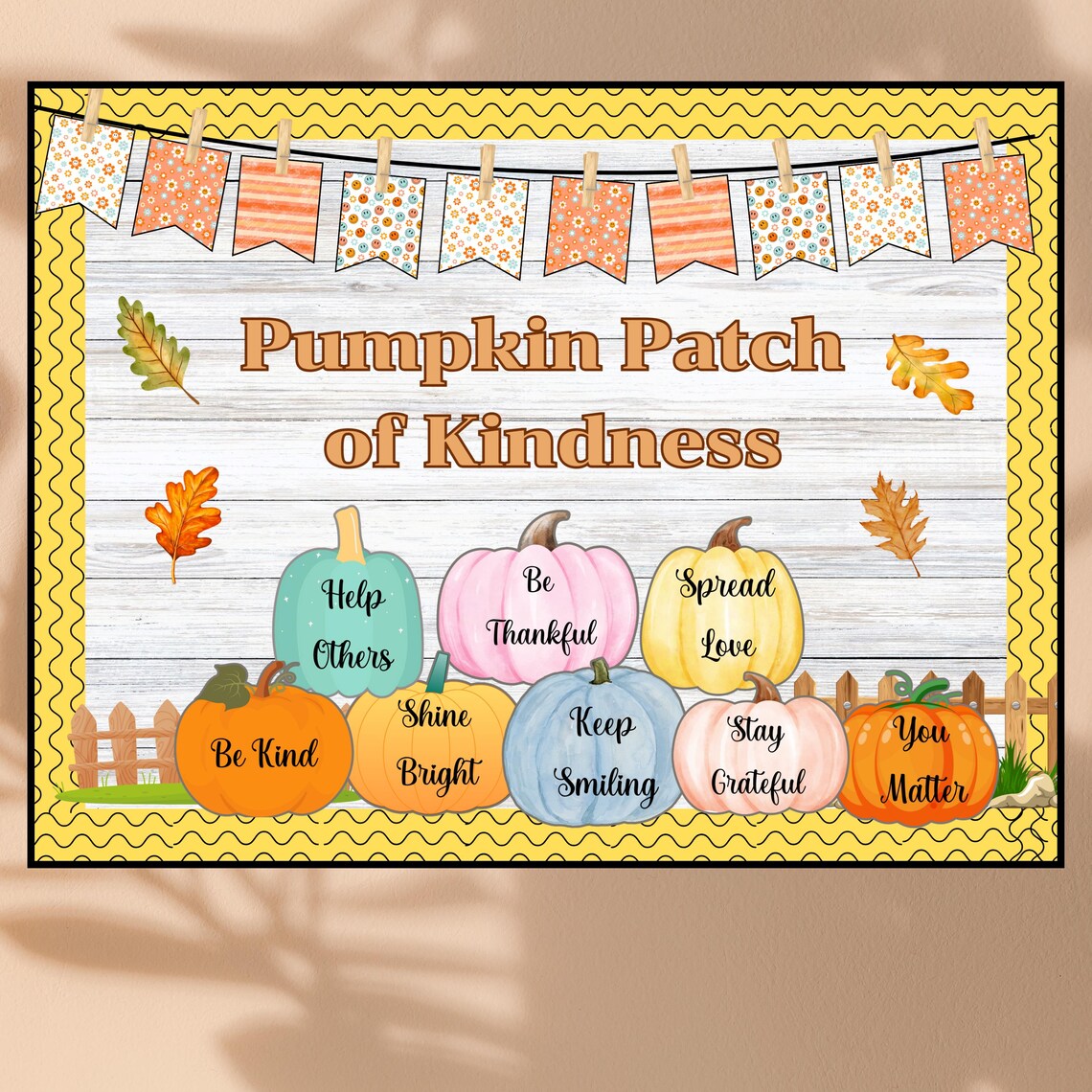 Fall Classroom Decor – Self-care Bulletin Board – Printable Positive ...