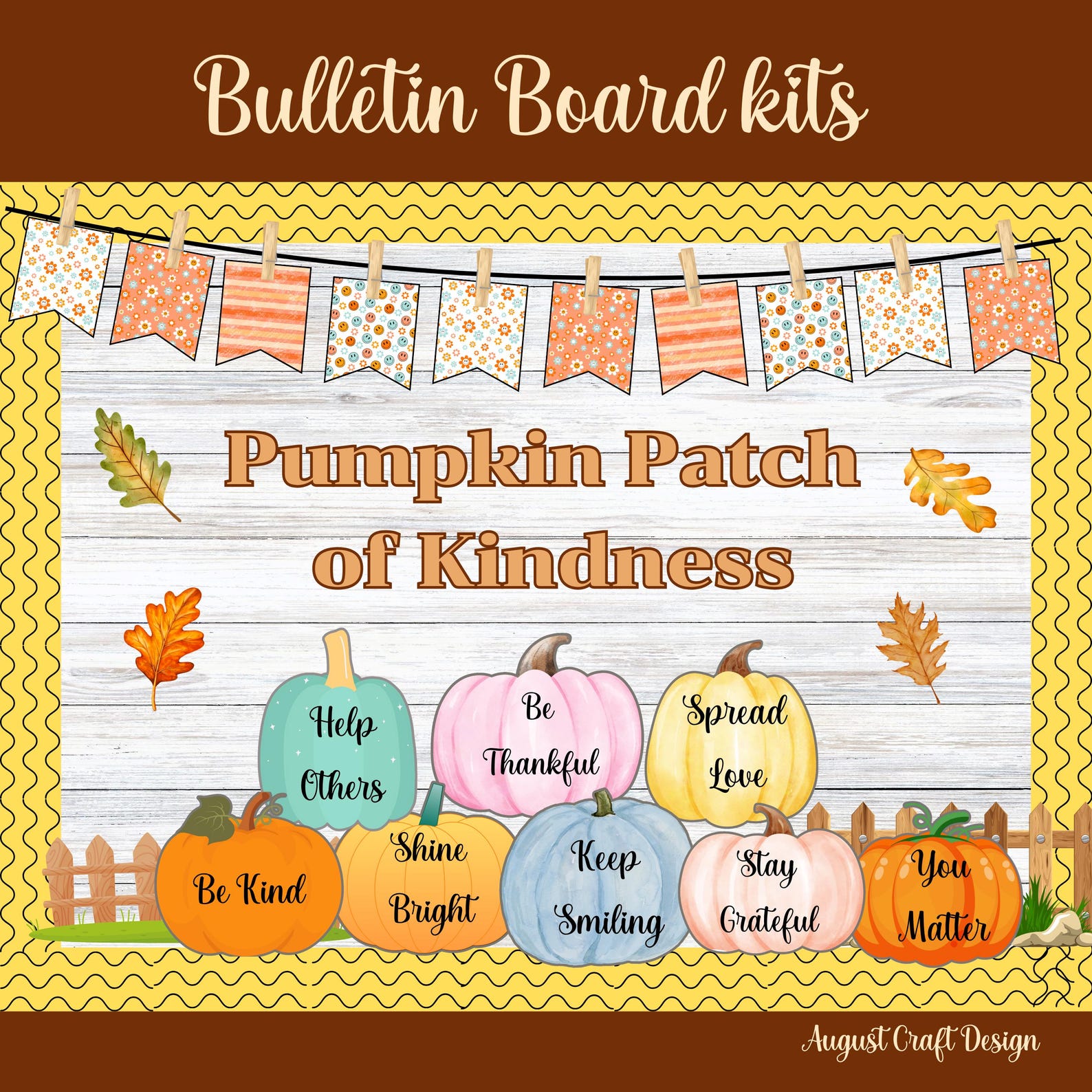 Fall Classroom Decor – Self-care Bulletin Board – Printable Positive ...