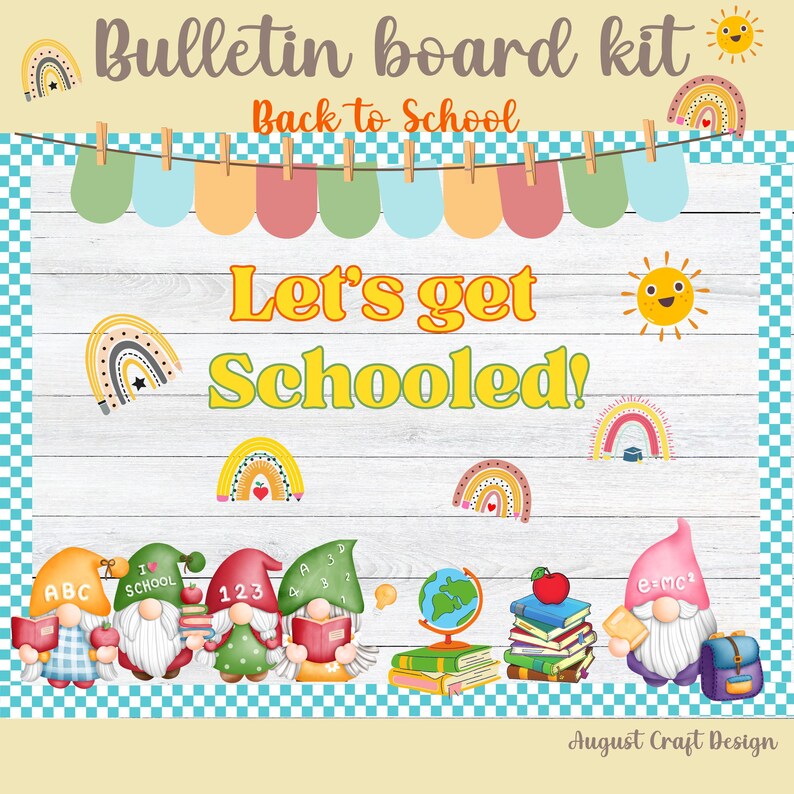 Back to School Bulletin Board Kit or Classroom Door Decor, Easy and ...