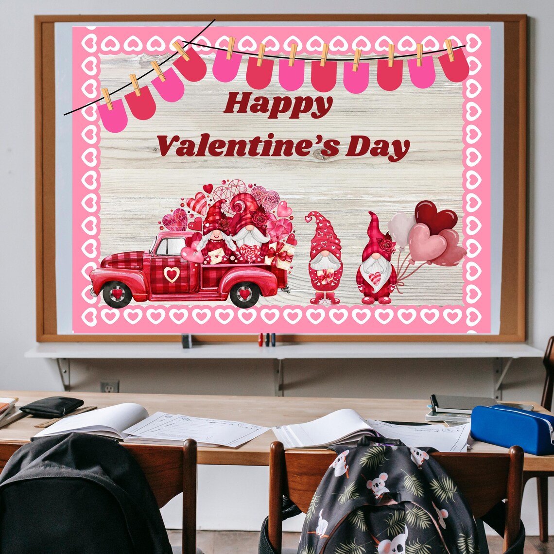 Valentines Bulletin Board Kit Printable Classroom Decoration. - Etsy