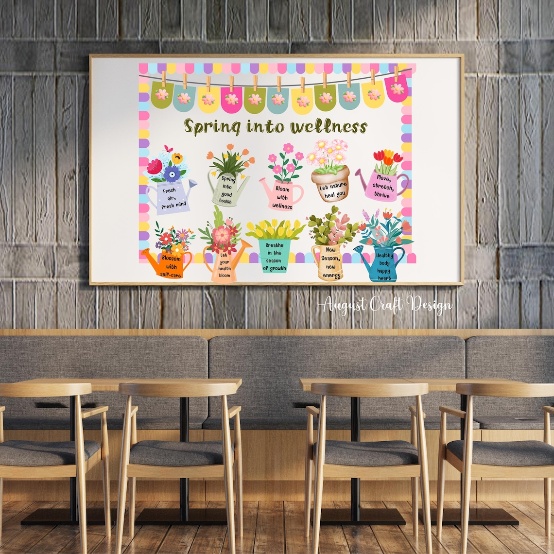 Spring Mental Health Bulletin Board/classroom Mental Health Decor ...