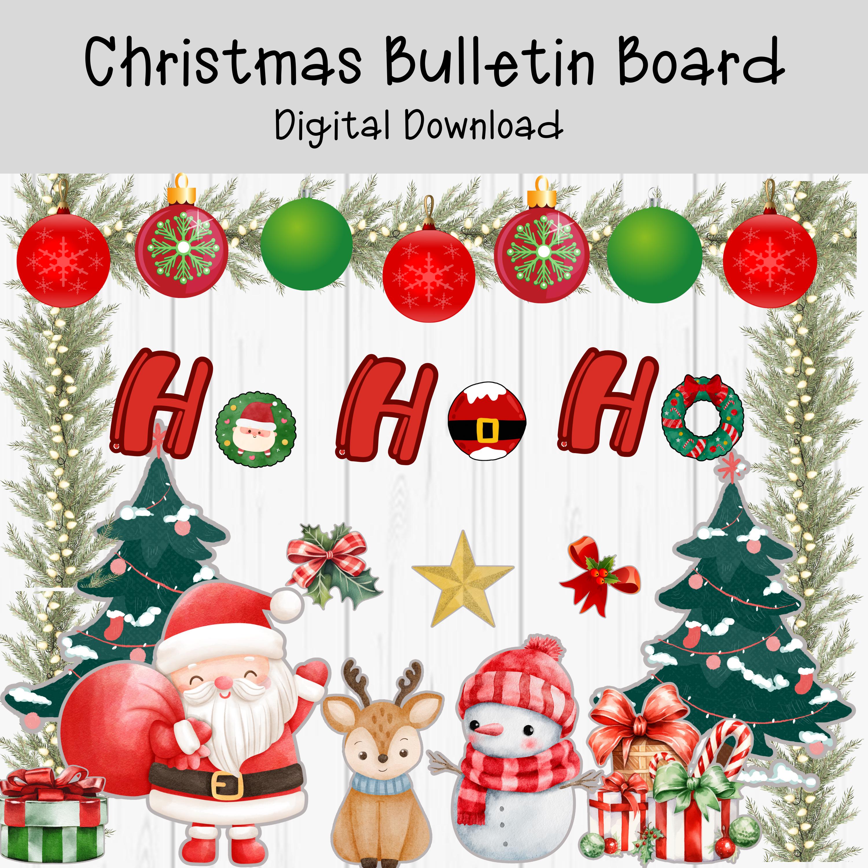 Christmas Bulletin Board Kit/ Classroom Decoration/ December Decoration ...
