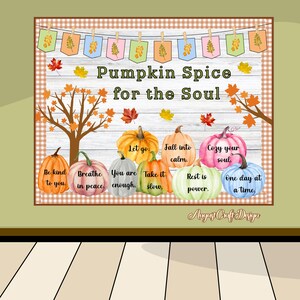 Fall Classroom Decor – Self-care Bulletin Board – Printable Positive ...