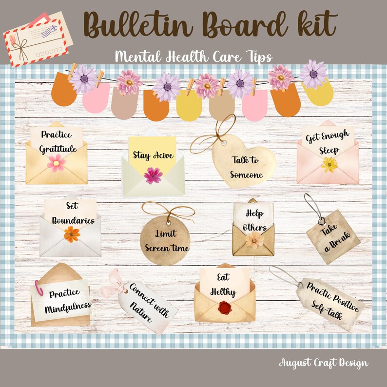 Winter Mental Health Bulletin Board Kit: Classroom Decor (PDF) - Etsy ...