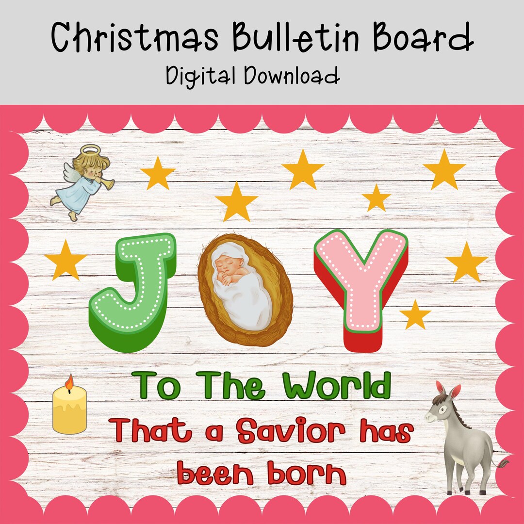 Christmas Bulletin Board Ideas, Digital Classroom Decor, Festive ...