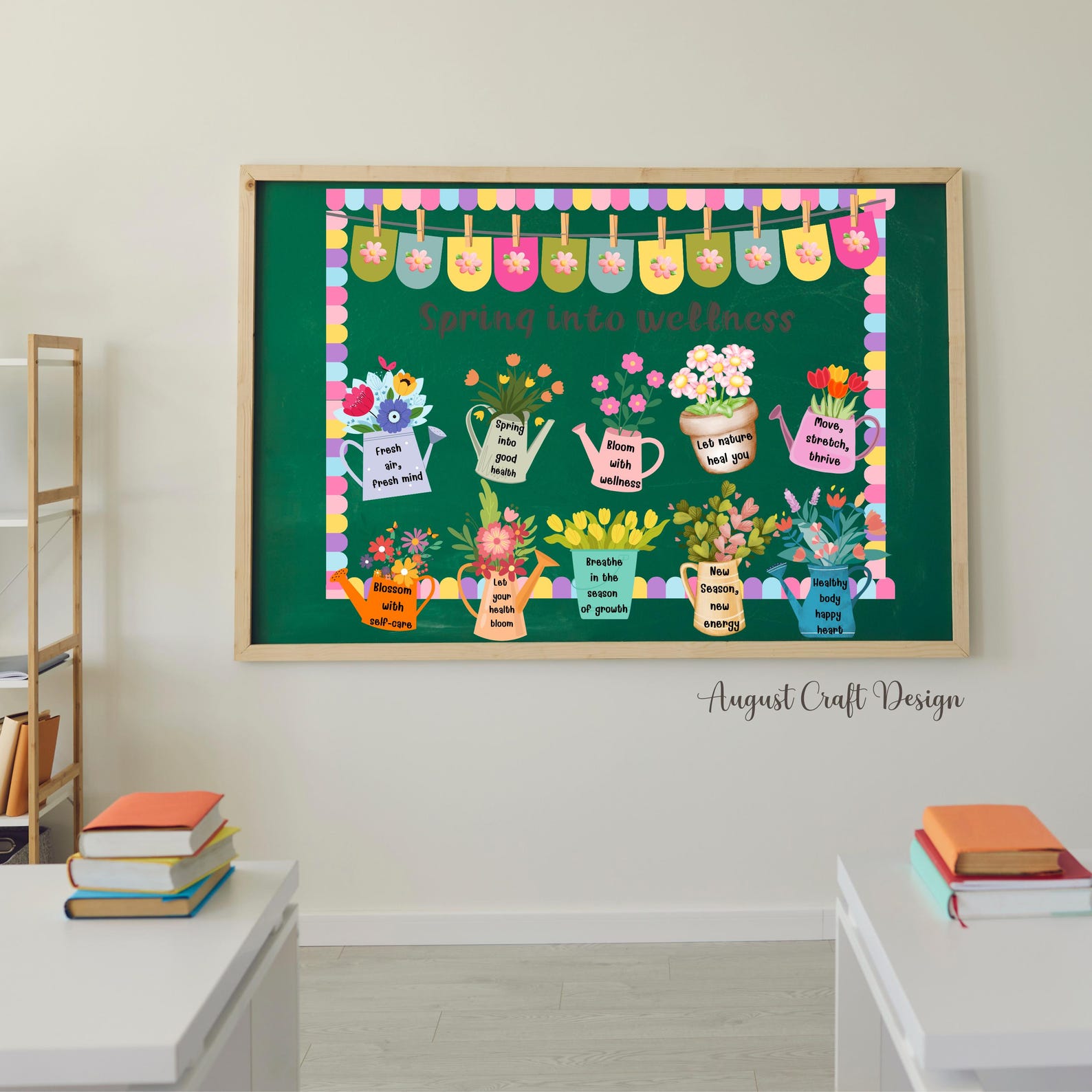 Spring Mental Health Bulletin Board/classroom Mental Health Decor ...