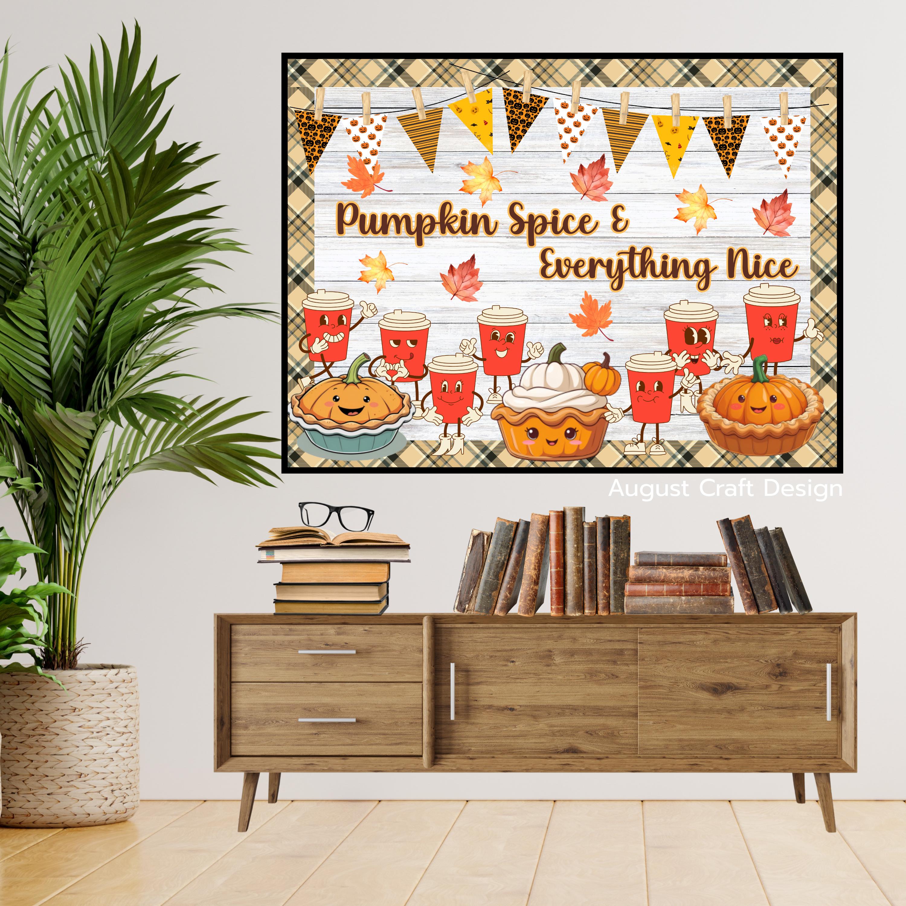 Hello Pumpkin Fall Bulletin Board Kit | Autumn Classroom Decor ...