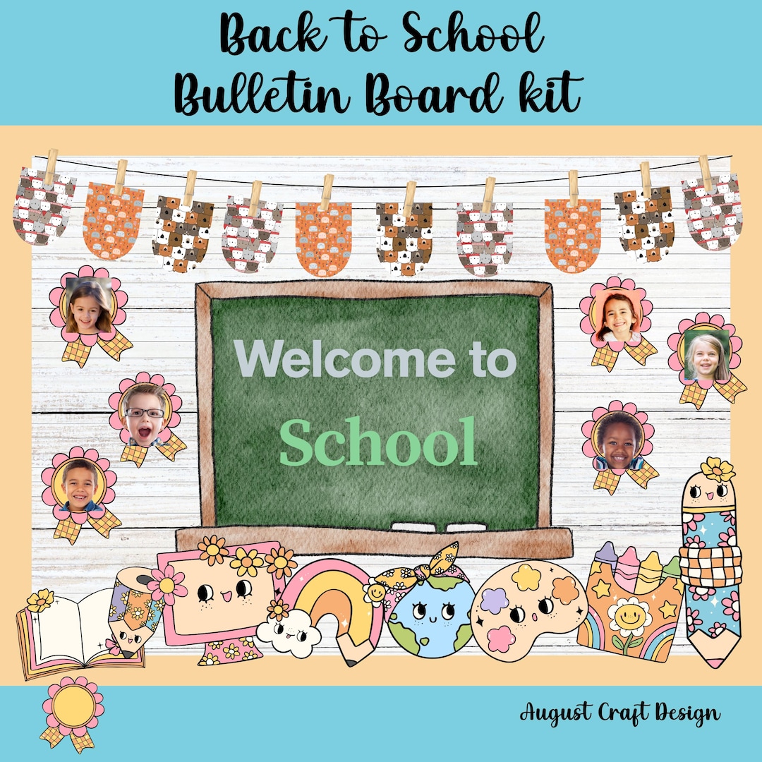 Back to School Bulletin Board Kit or Classroom Door Decor, Easy and ...