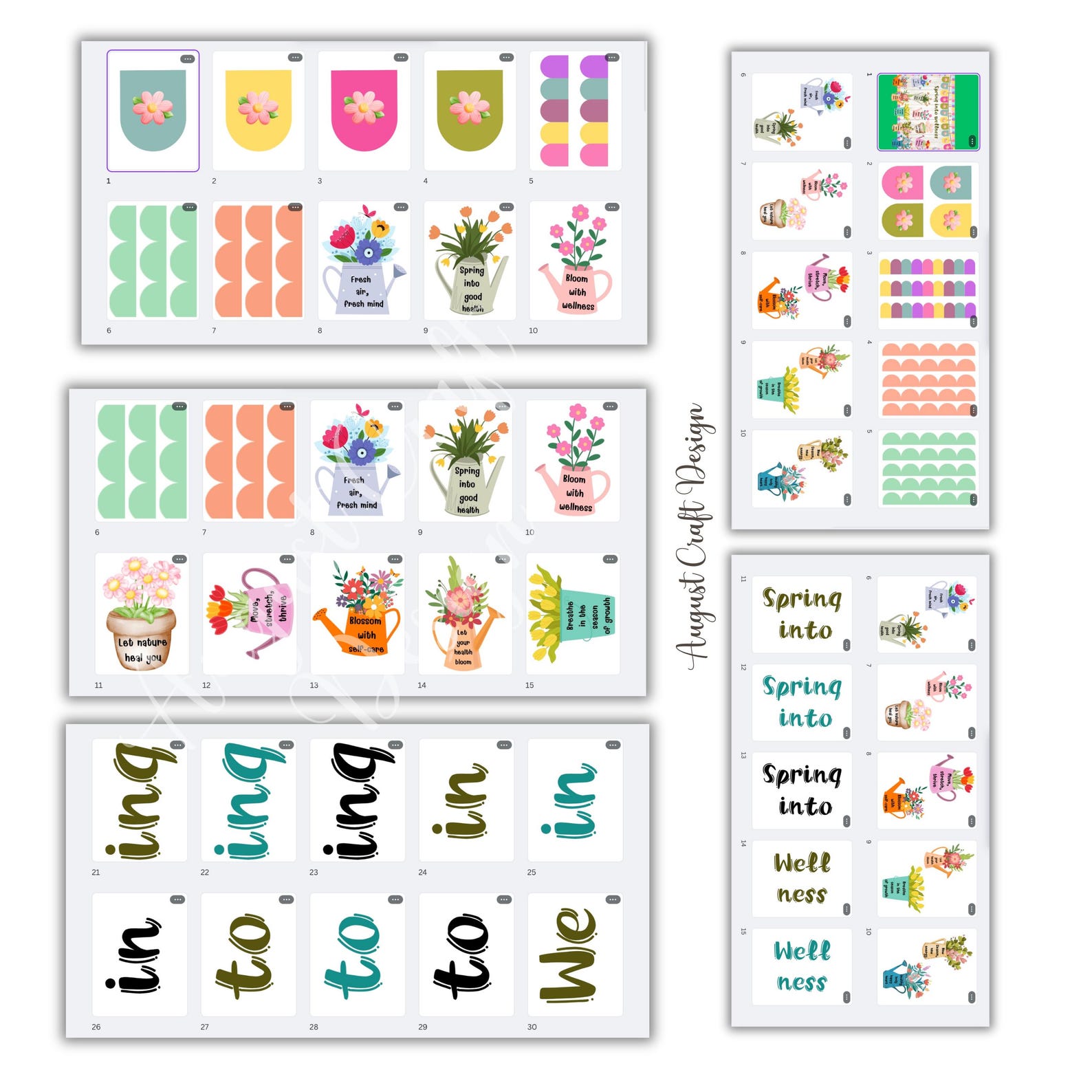 Spring Mental Health Bulletin Board/classroom Mental Health Decor ...