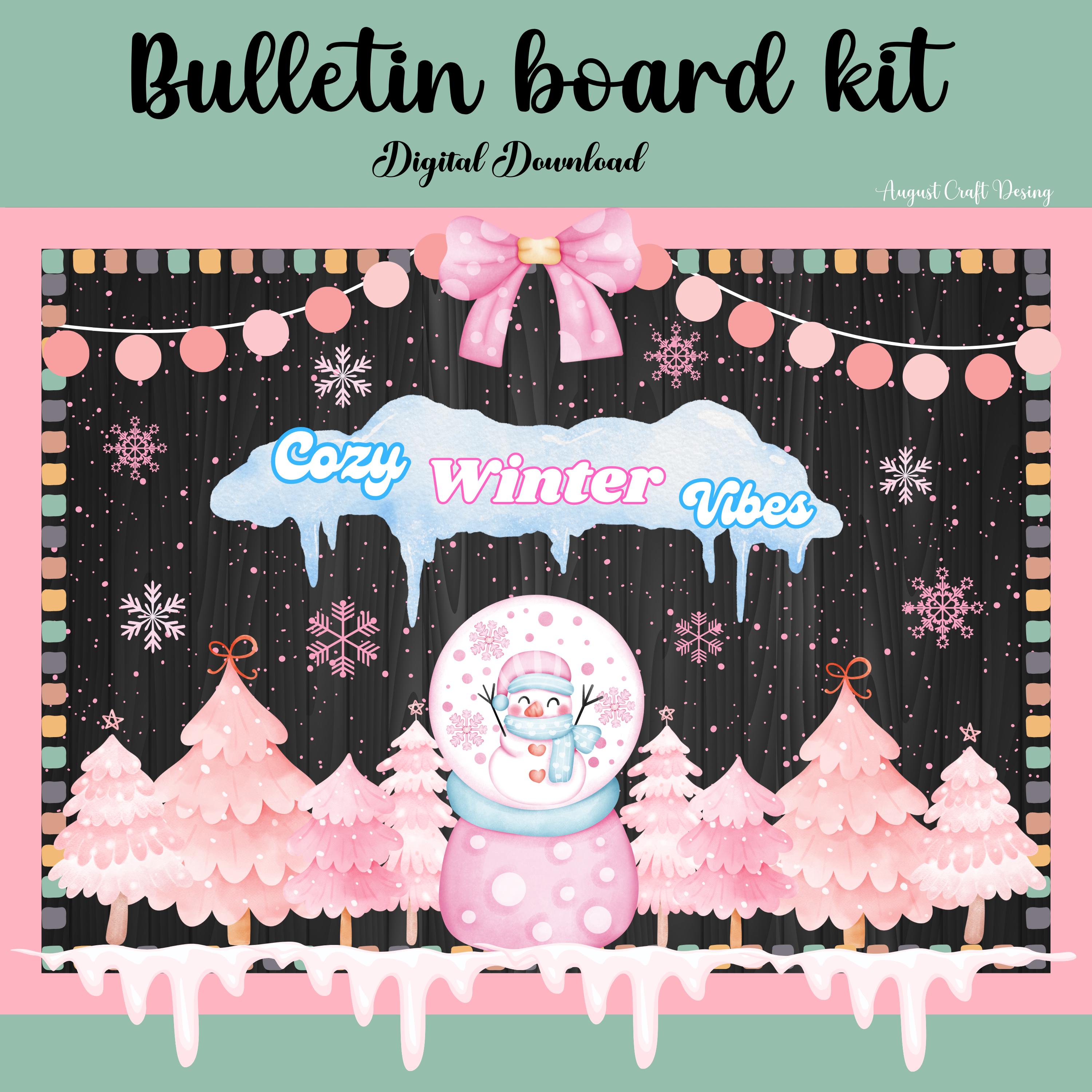 Winter Classroom Bulletin Board Kit: Snow Theme Decor (PDF) - Etsy
