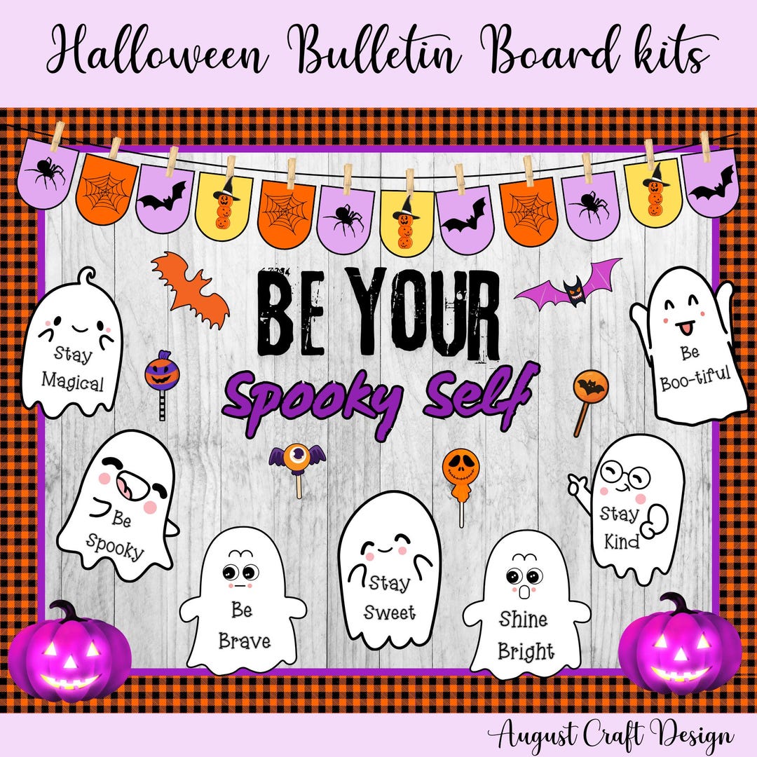 Halloween Bulletin Board Kit | Spooky but Sweet Classroom Decor. - Etsy