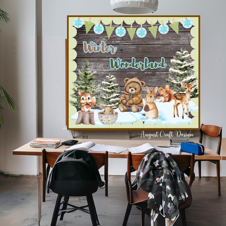 Winter Wonderland Bulletin Board Kit | Snow Theme | (printable PDF) - Etsy