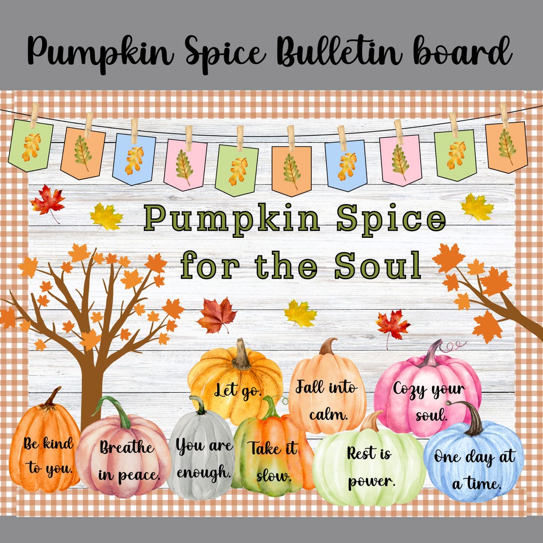 Fall Classroom Decor – Self-care Bulletin Board – Printable Positive ...