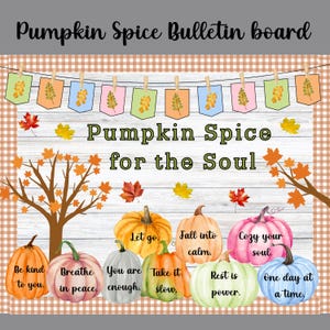 Fall Classroom Decor – Self-care Bulletin Board – Printable Positive ...