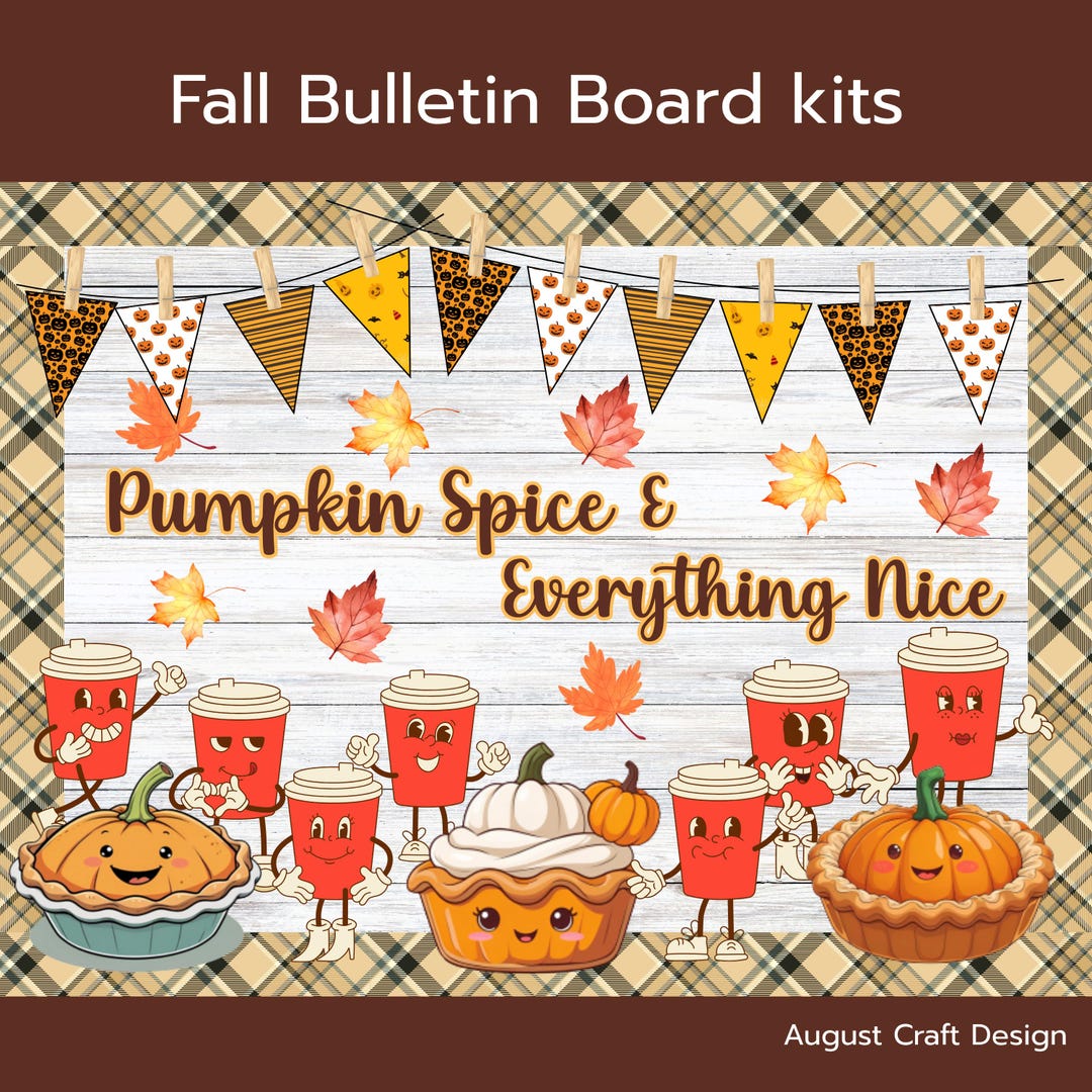 Hello Pumpkin Fall Bulletin Board Kit | Autumn Classroom Decor ...
