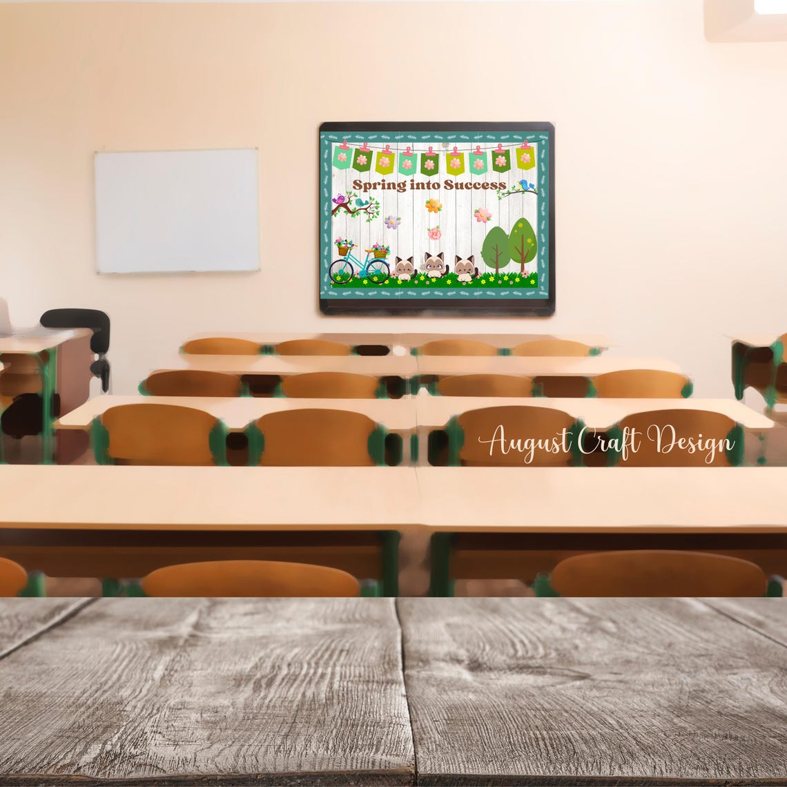 Spring Bulletin Board Kit Classroom Decor L Spring Bulletin Board for ...