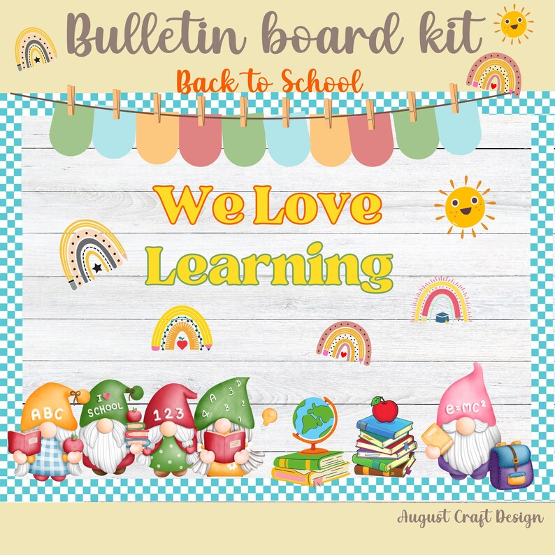 Back to School Bulletin Board Kit or Classroom Door Decor, Easy and ...