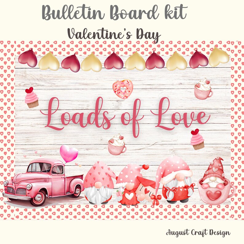 Valentines Bulletin Board, Printable February Bulletin Board, Love ...
