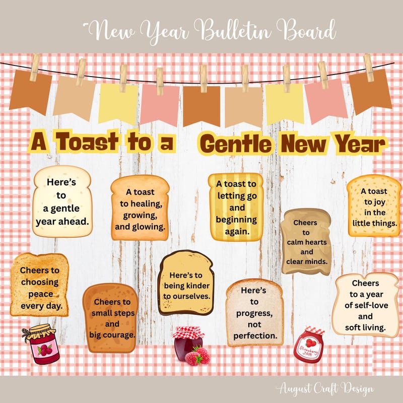 New Year Bulletin Board - Etsy