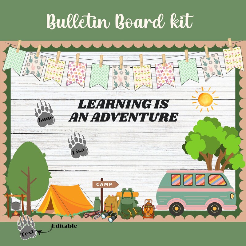 Camping Bulletin Board - Etsy