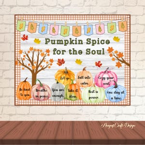 Fall Classroom Decor – Self-care Bulletin Board – Printable Positive ...