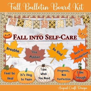 Fall Classroom Decor – Self-care Bulletin Board – Printable Positive ...