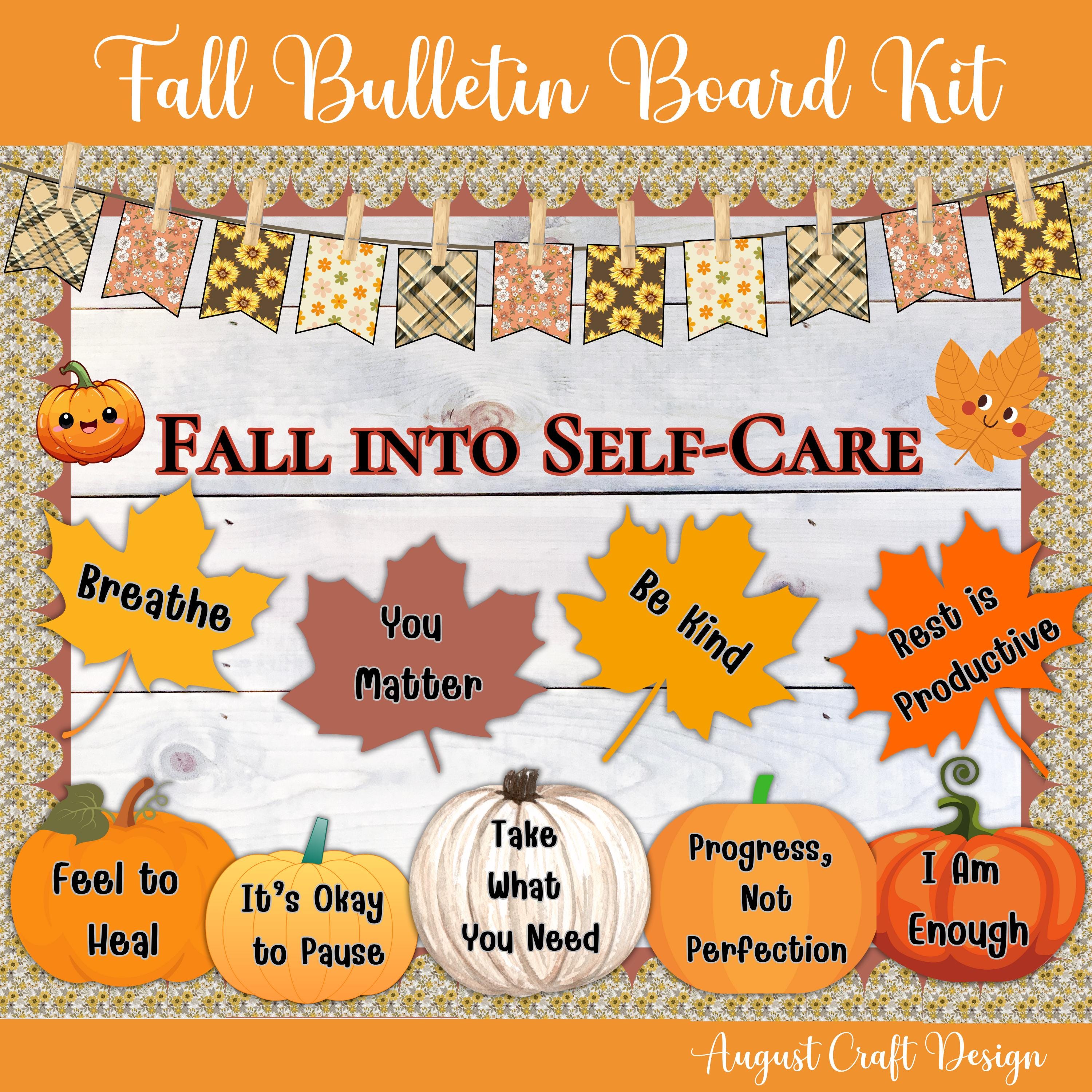 Fall Classroom Decor – Self-care Bulletin Board – Printable Positive ...