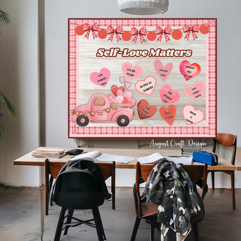 Be Kind to Your Heart Bulletin Board | Valentine Mental Health Decor ...