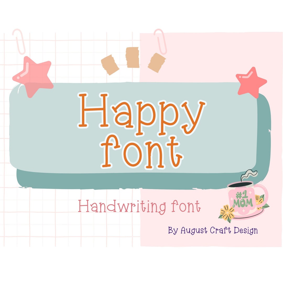 Font Digital, Handwriting Font, Font for Digital Planner, Study Font ...