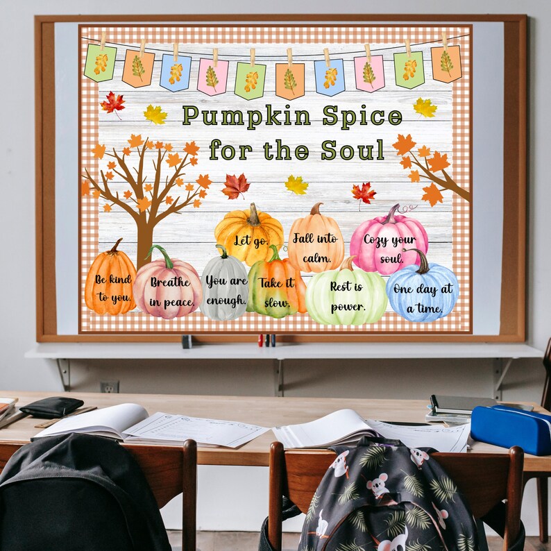 Fall Classroom Decor – Self-care Bulletin Board – Printable Positive ...