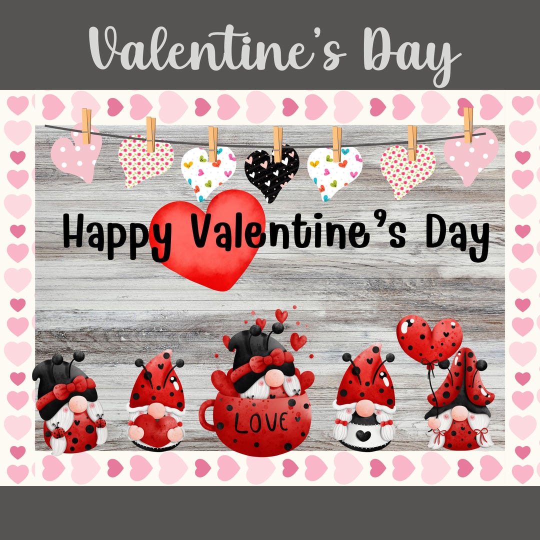 Valentines Bulletin Board, Printable February Bulletin Board, Love ...