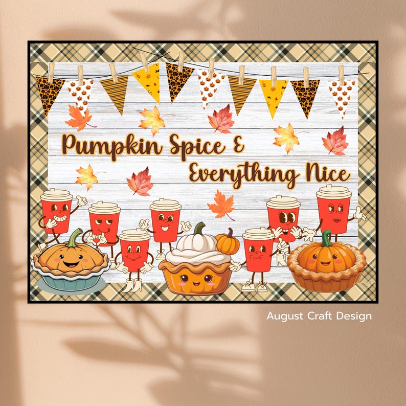 Hello Pumpkin Fall Bulletin Board Kit | Autumn Classroom Decor ...