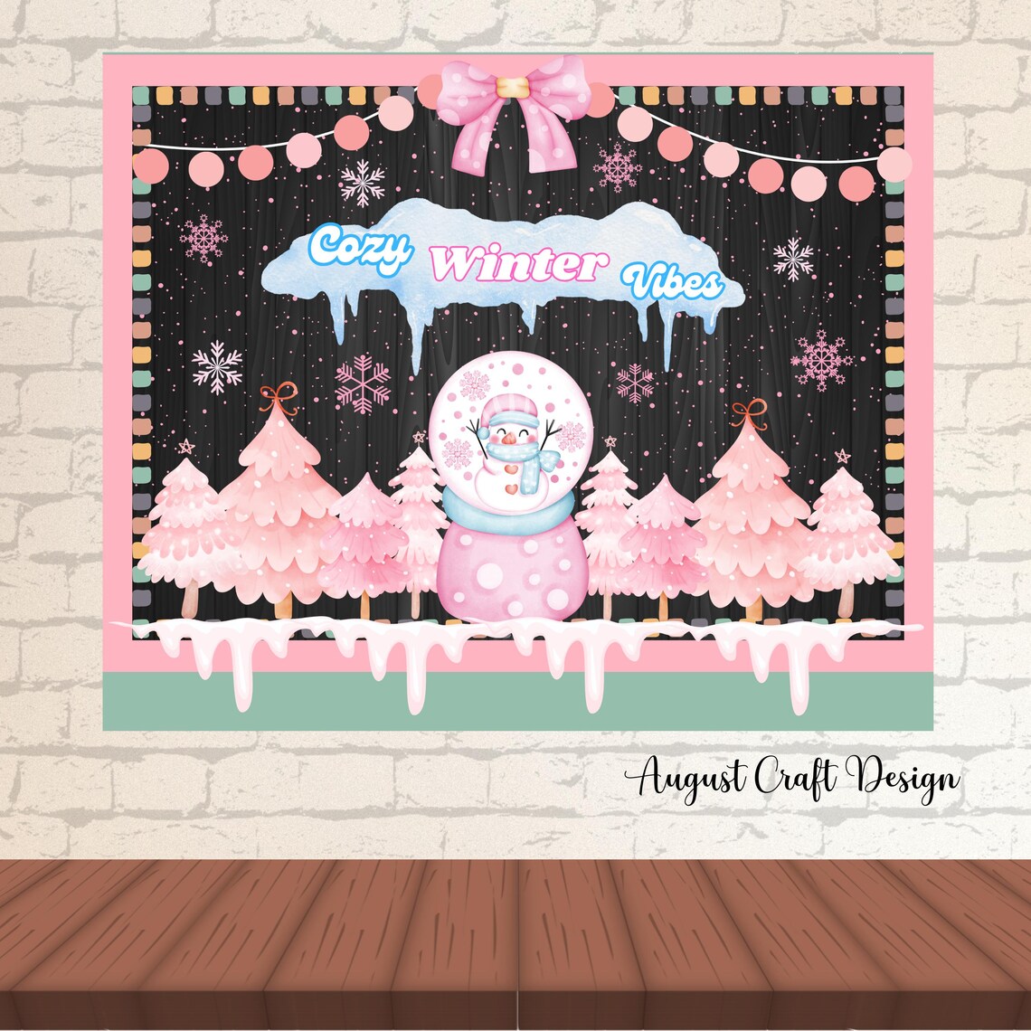 Winter Classroom Bulletin Board Kit: Snow Theme Decor (PDF) - Etsy