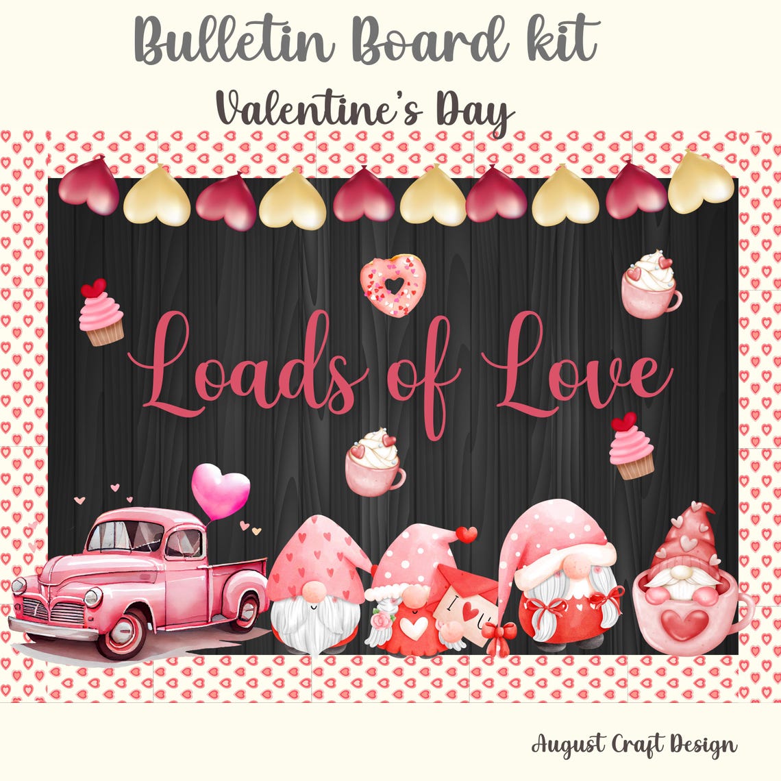 Valentines Bulletin Board, Printable February Bulletin Board, Love ...