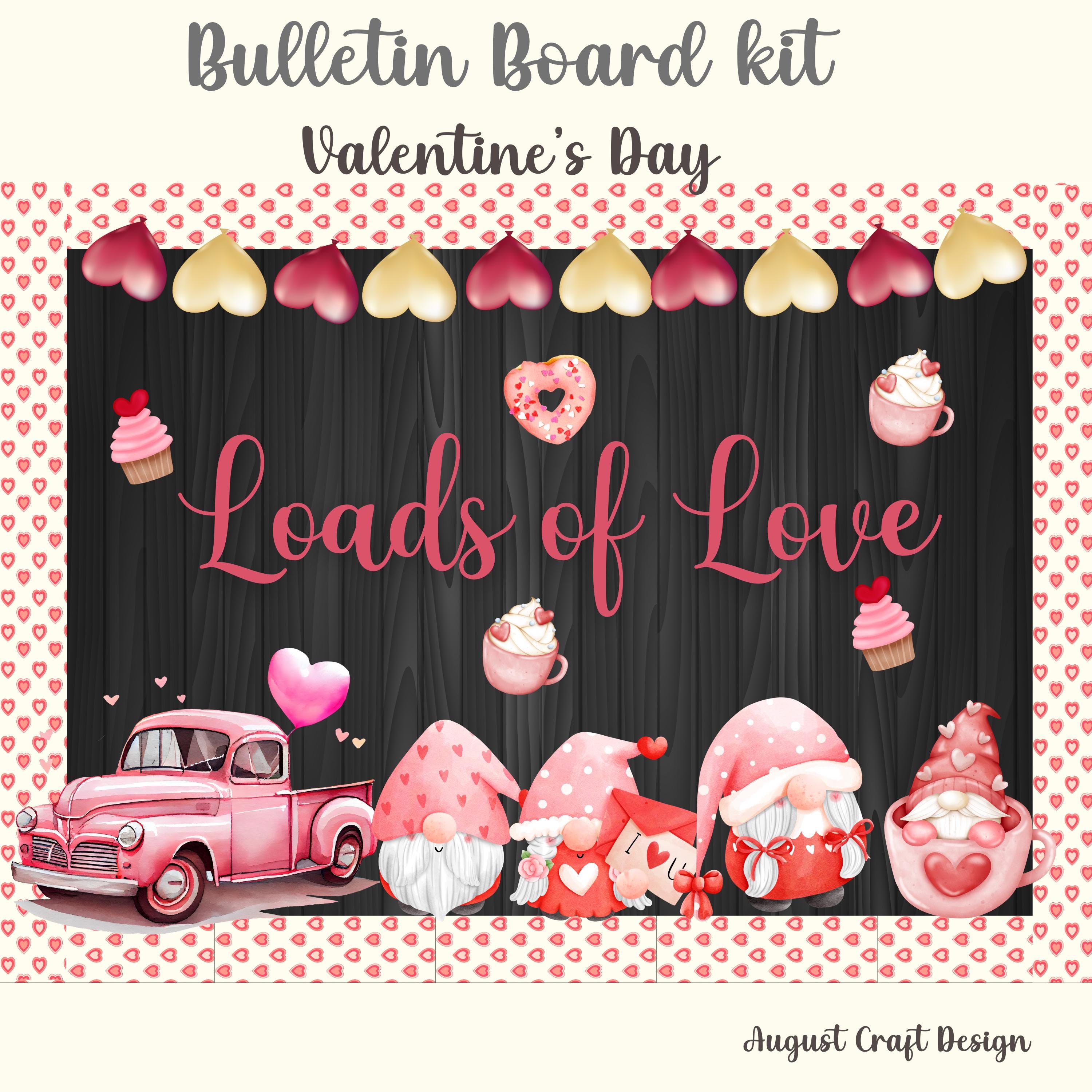 Valentines Bulletin Board, Printable February Bulletin Board, Love ...