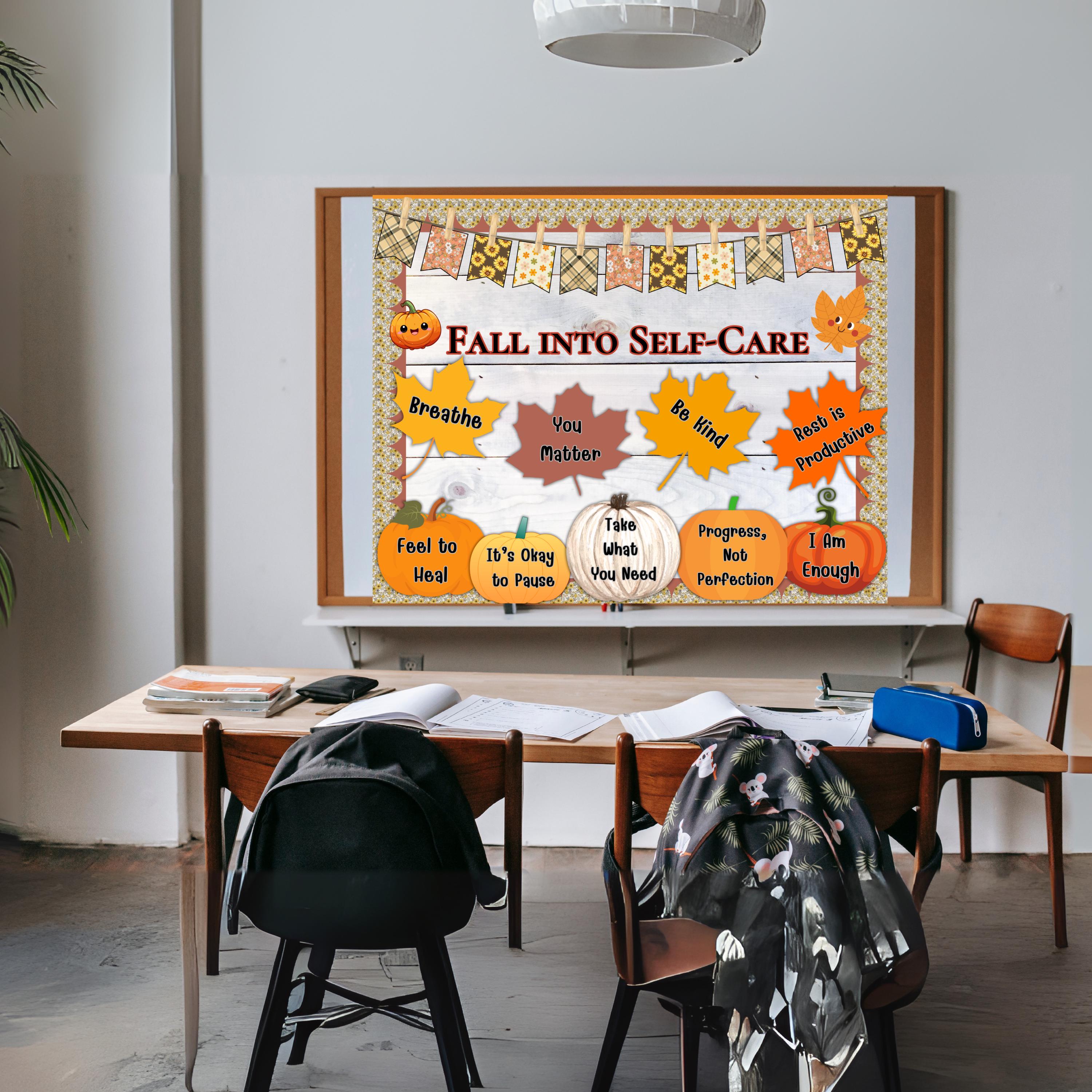 Fall Classroom Decor – Self-care Bulletin Board – Printable Positive ...