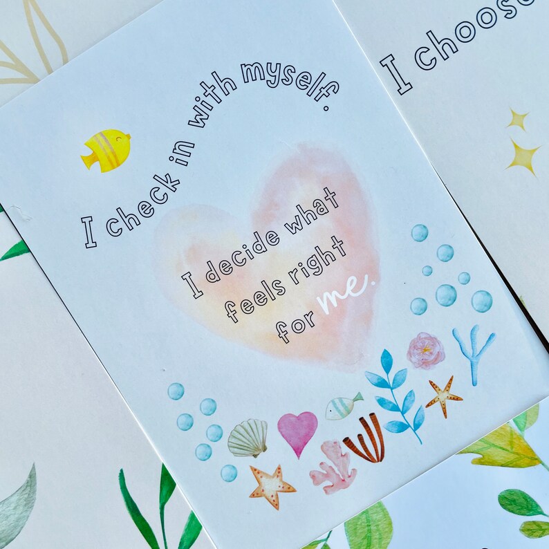 Positive Affirmation Cards for Kids - Mindfulness and Positivity - Etsy