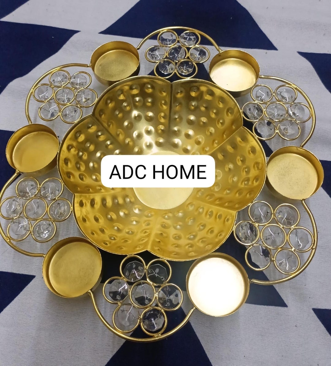 Preserve Traditions Stunning Metal Urli With Crystals. Home Decor for ...