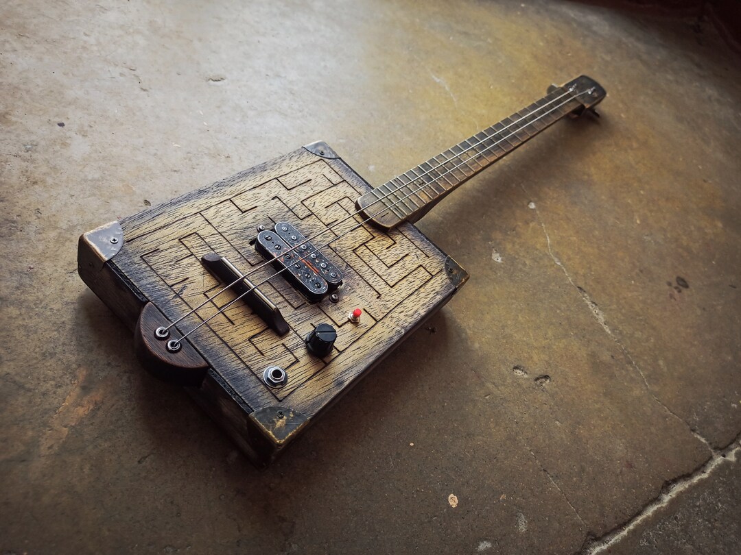 2-strings Cigar Box Guitar, Custom Guitar, - Etsy