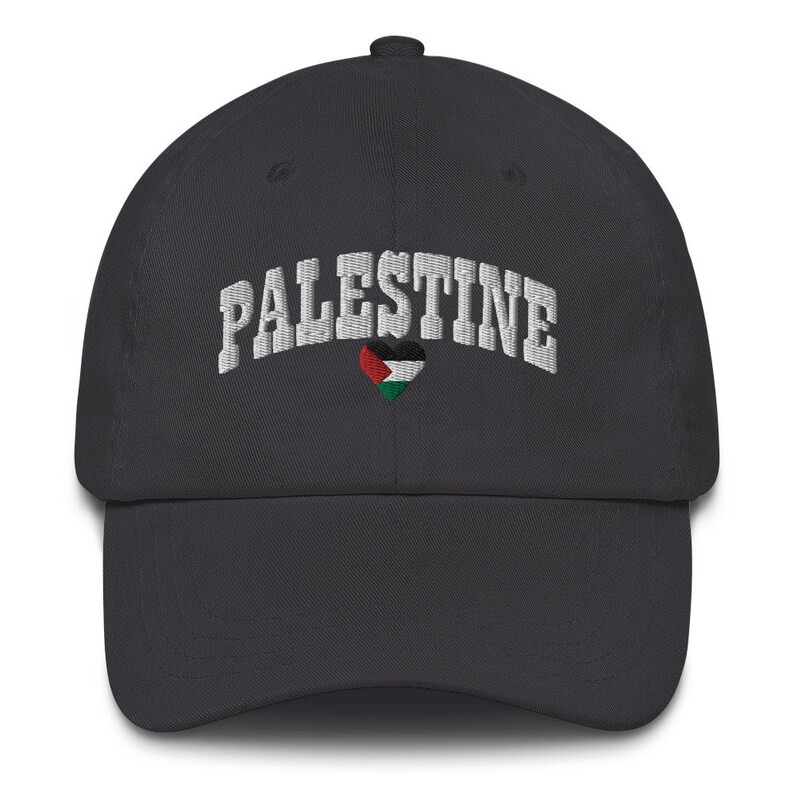 Free Palestine Flag Heart Embroidered Dad Cap Palestine Hat Cap ...