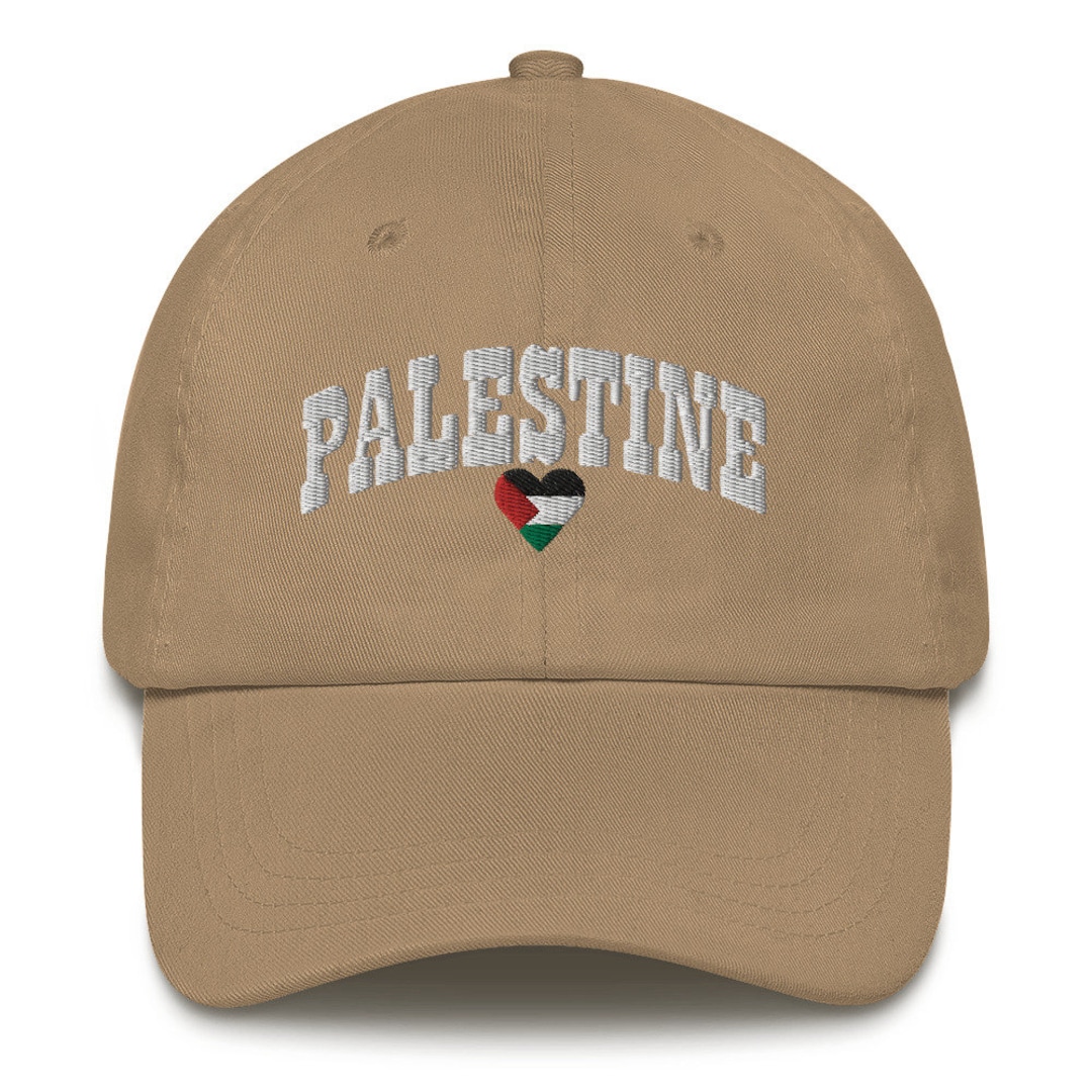 Free Palestine Flag Heart Embroidered Dad Cap Palestine Hat Cap ...