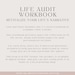 Life Audit Workbook Printable, 2024 Goal Setting Workbook, Self ...