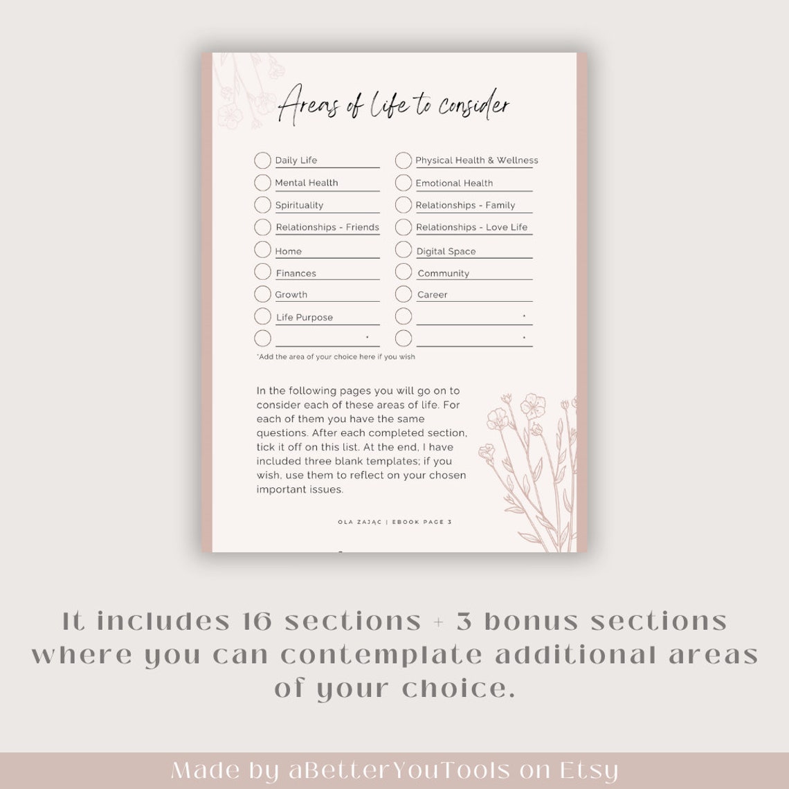 Life Audit Workbook Printable, 2024 Goal Setting Workbook, Self ...