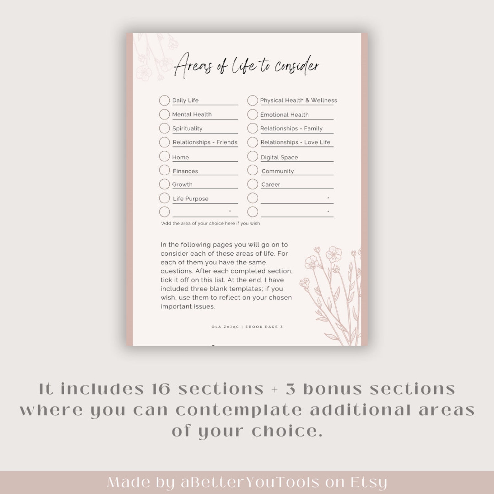 Life Audit Workbook Printable, 2024 Goal Setting Workbook, Self ...