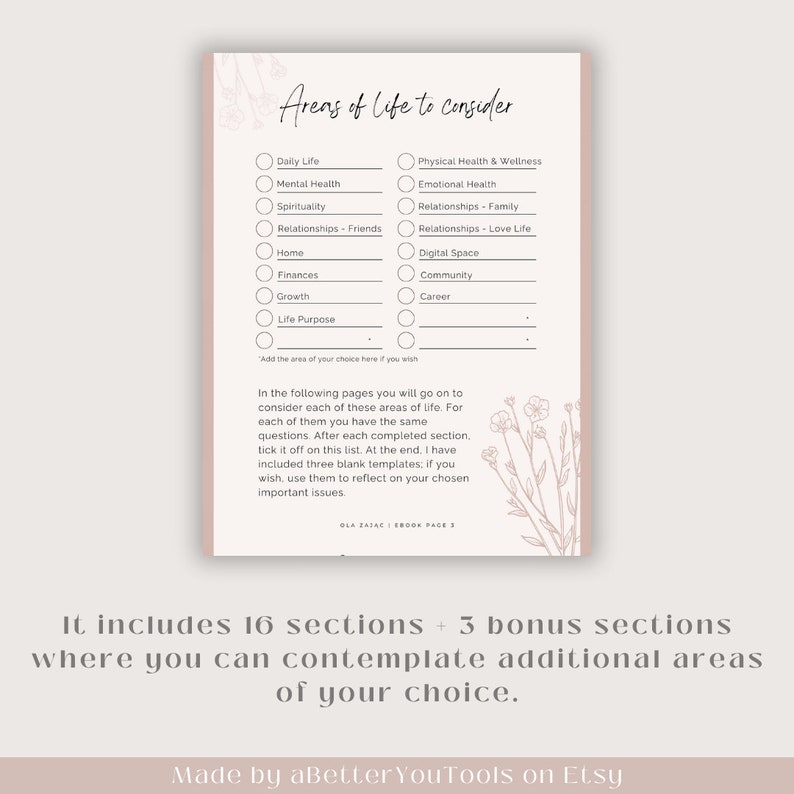 Life Audit Workbook Printable, 2024 Goal Setting Workbook, Self ...